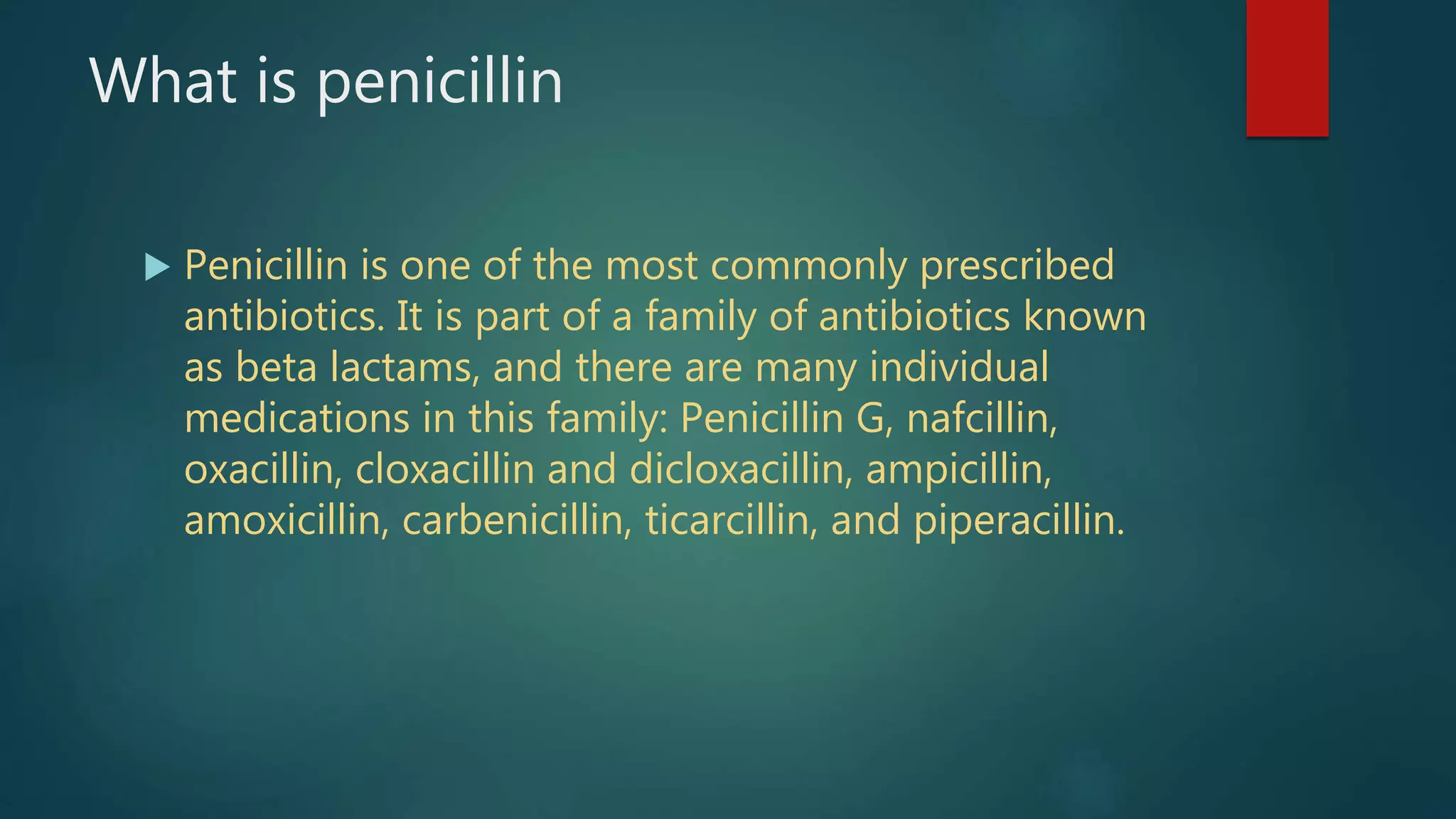 Antibiotic Penicillin | PPTX
