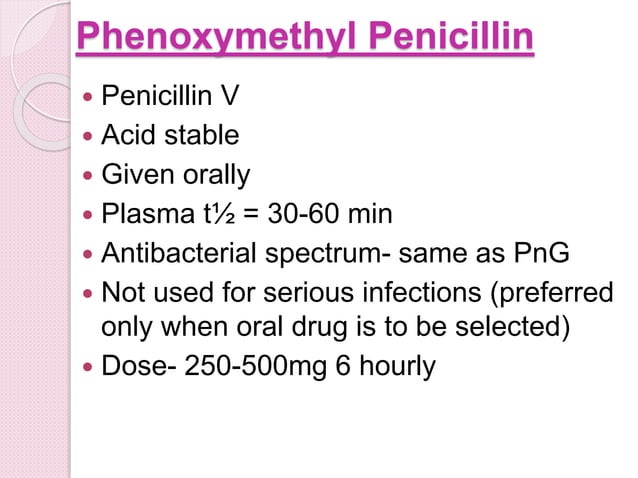 Penicillin | PPTX | Infectious Diseases | Diseases and Conditions