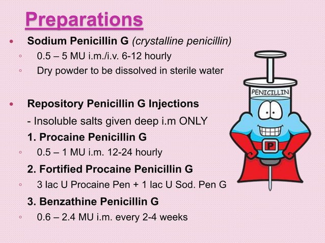 Penicillin | PPTX | Infectious Diseases | Diseases and Conditions