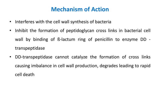 Medicinal chemistry Penicillin antibiotics | PPTX