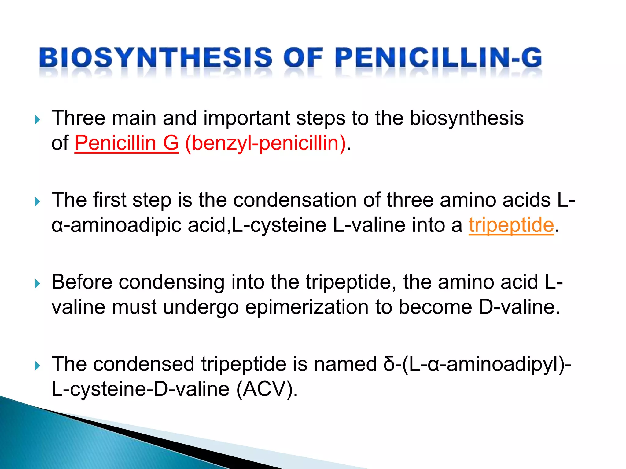 Penicillin g production | PPTX