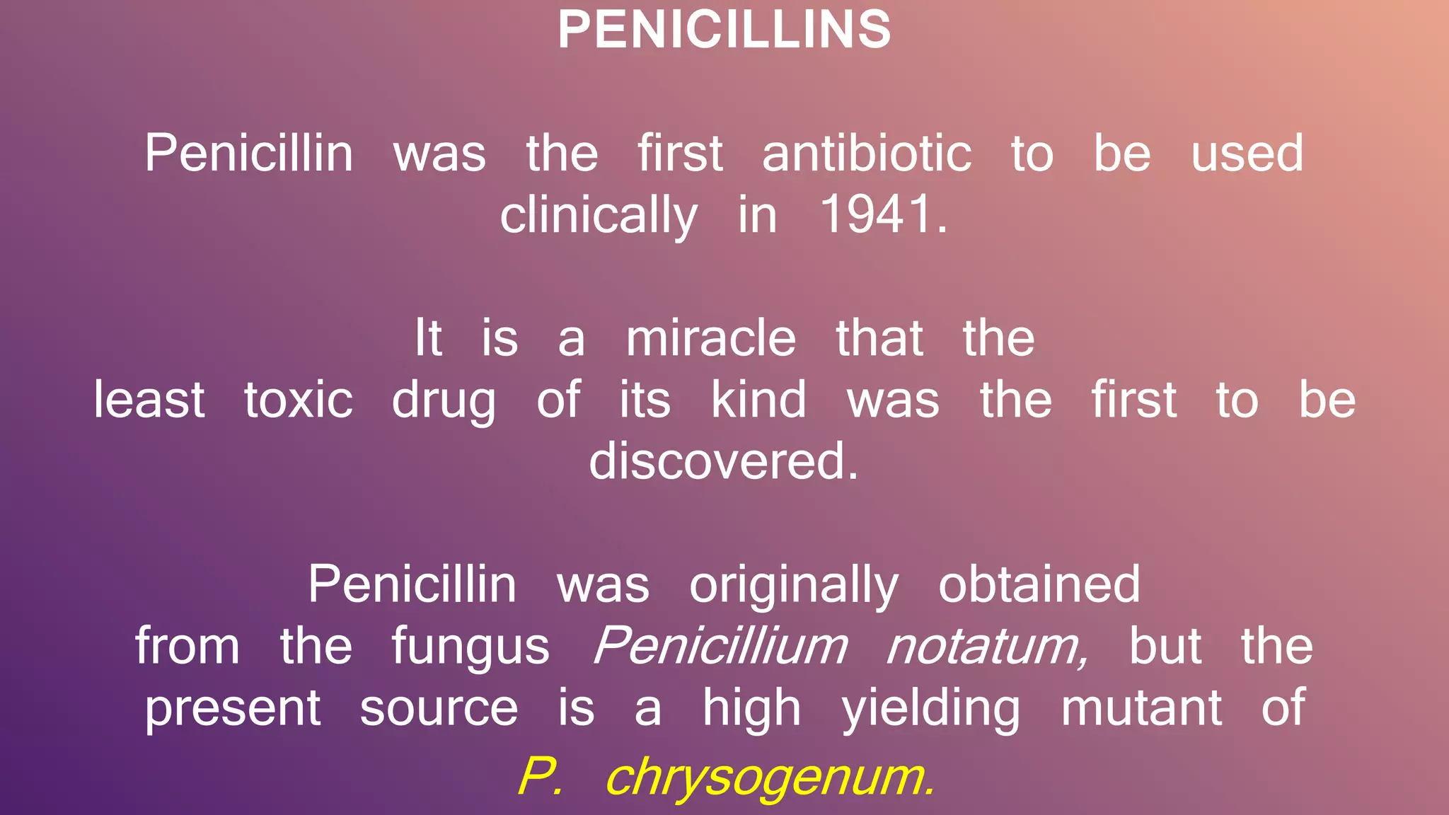 Introduction of Penicillin | PPT