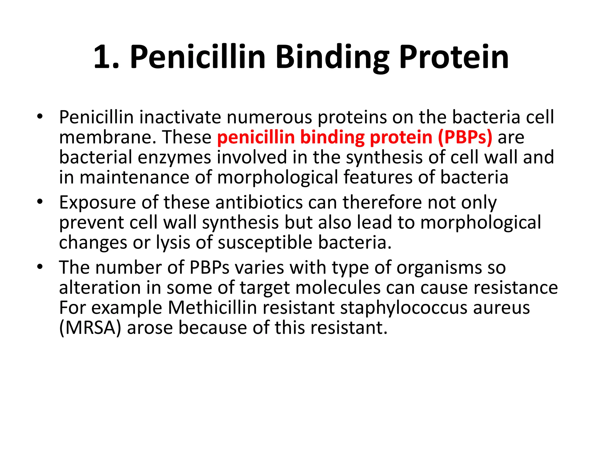 penicillin (1).l a part of cell wall inhibitor | PDF