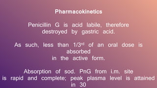 Pharmacology of Penicillin G | PPTX