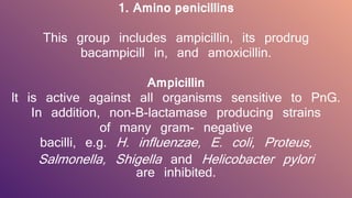 Pharmacology of Semi synthetic Penicillins | PPTX