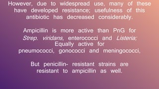 Pharmacology of Semi synthetic Penicillins | PPTX