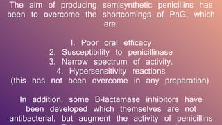 Pharmacology of Semi synthetic Penicillins | PPTX