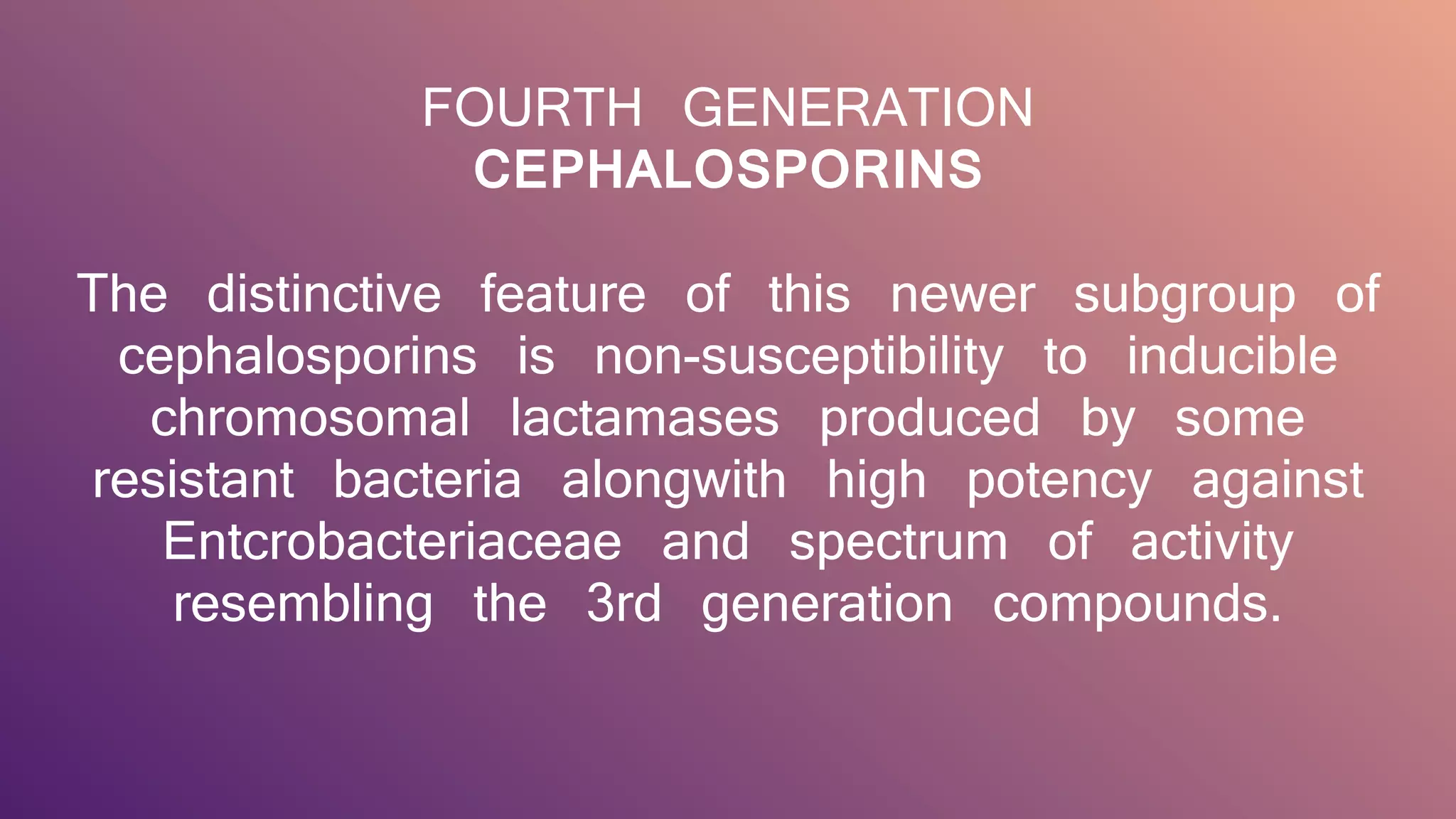 Pharmacology of Cephalosporins | PPTX