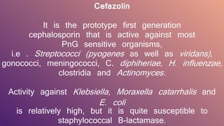 Pharmacology of Cephalosporins | PPTX