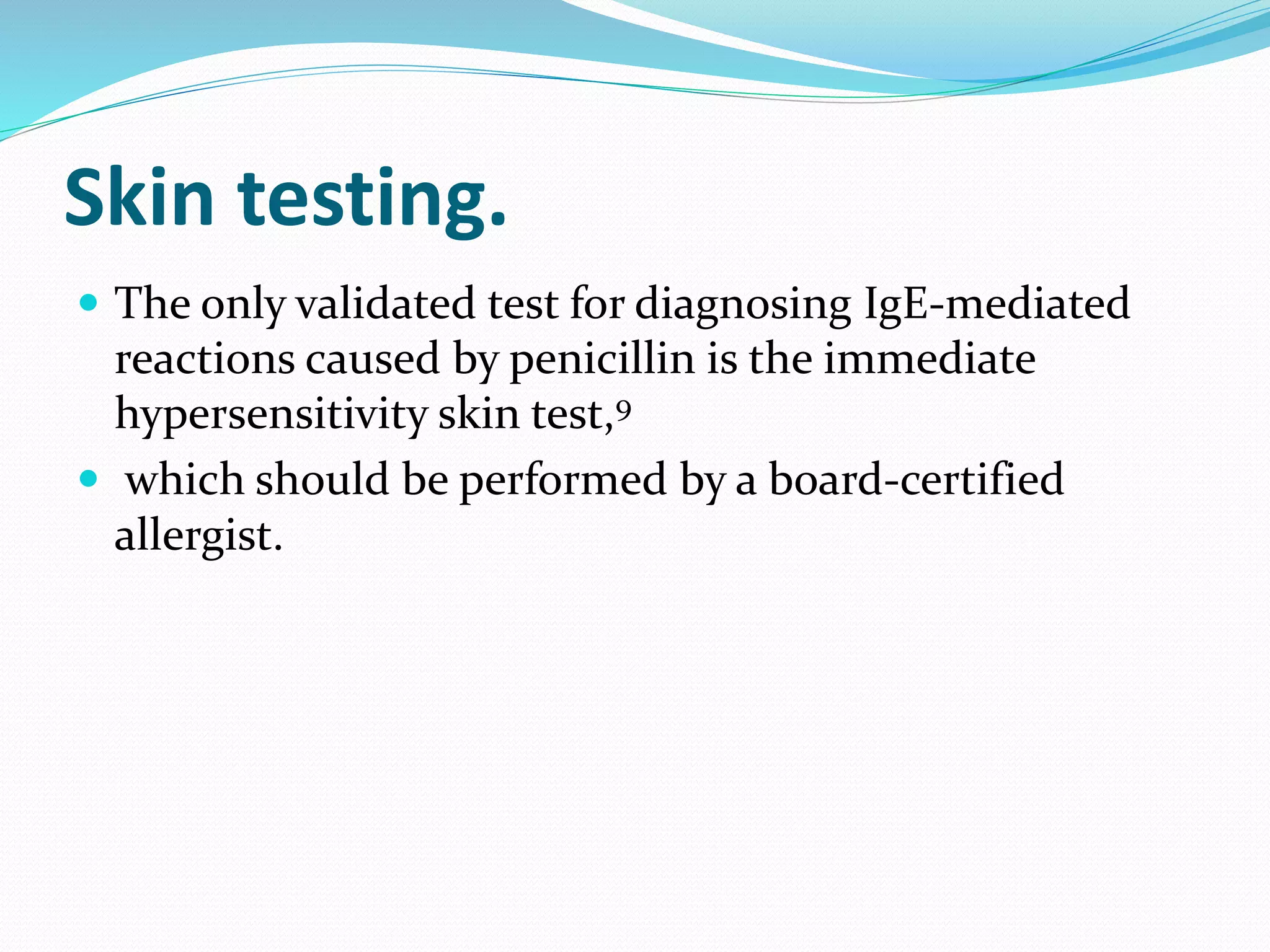 Penicillin Allergy | PPTX