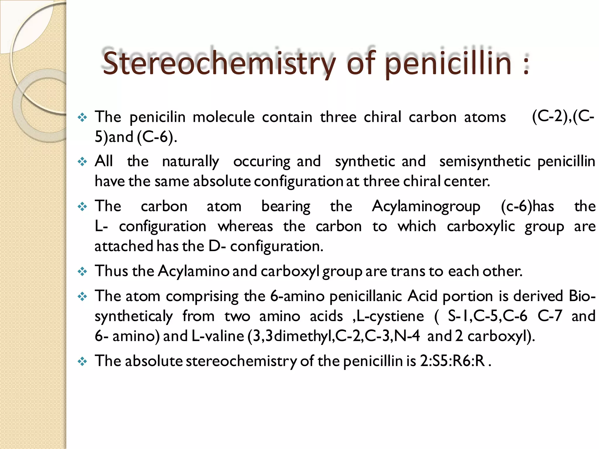 Penicillin Antibiotic Chemistry | PDF