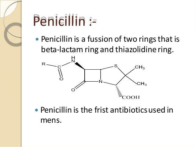 Penicillin Antibiotic Chemistry