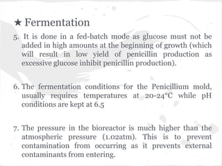 Penicillin prodtn using penicillium chrysogenum | PPTX