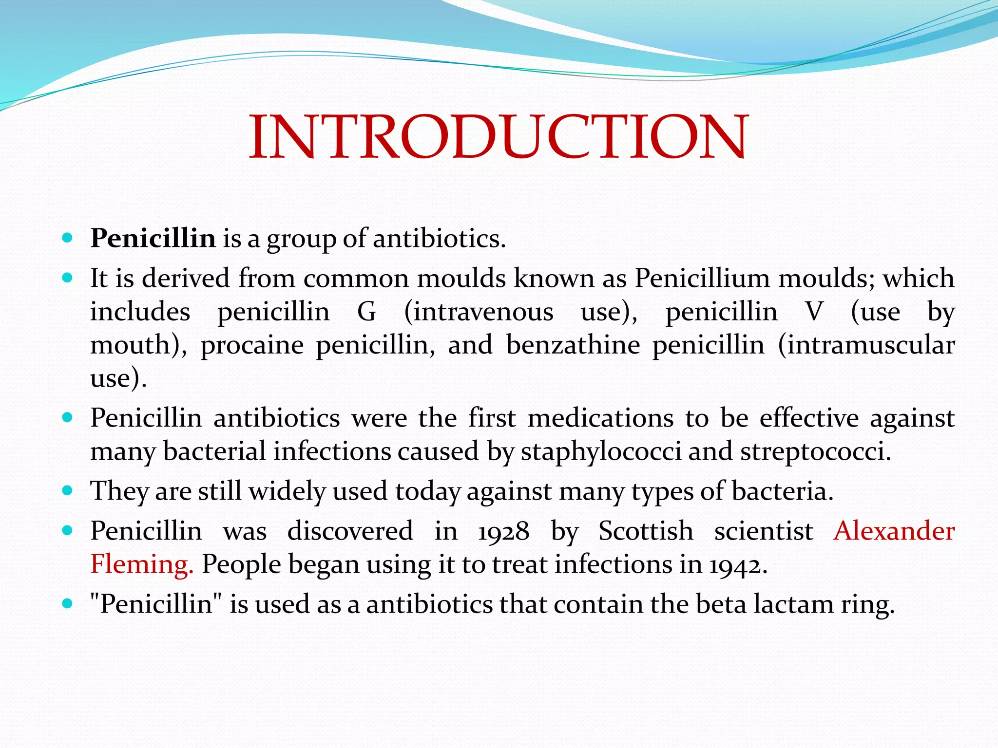 Penicillin production | PPTX