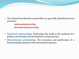 Penicillin production | PPTX