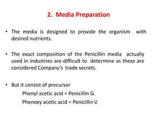 Penicillin production fermentation | PDF