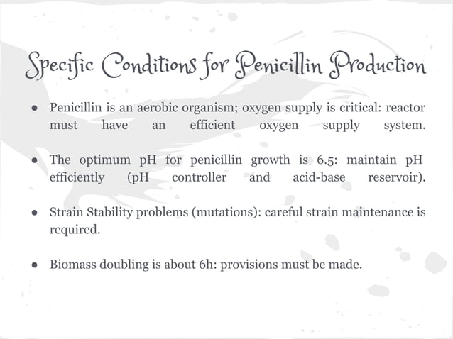 Penicillin Production | PDF | Chemistry | Science