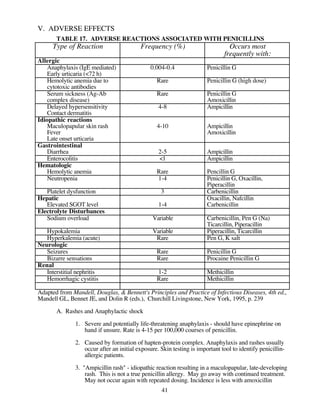 Penicillins | PDF | Infectious Diseases | Diseases and Conditions