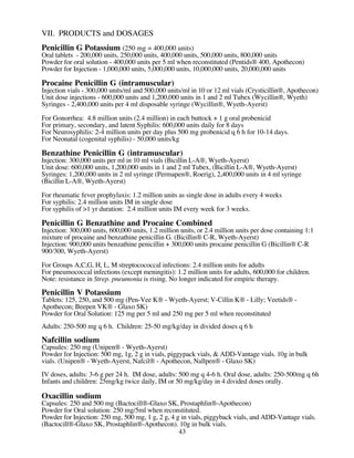 Penicillins | PDF | Infectious Diseases | Diseases and Conditions