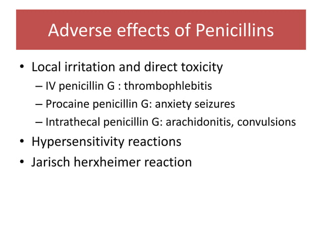 Penicillins | PPTX | Infectious Diseases | Diseases and Conditions