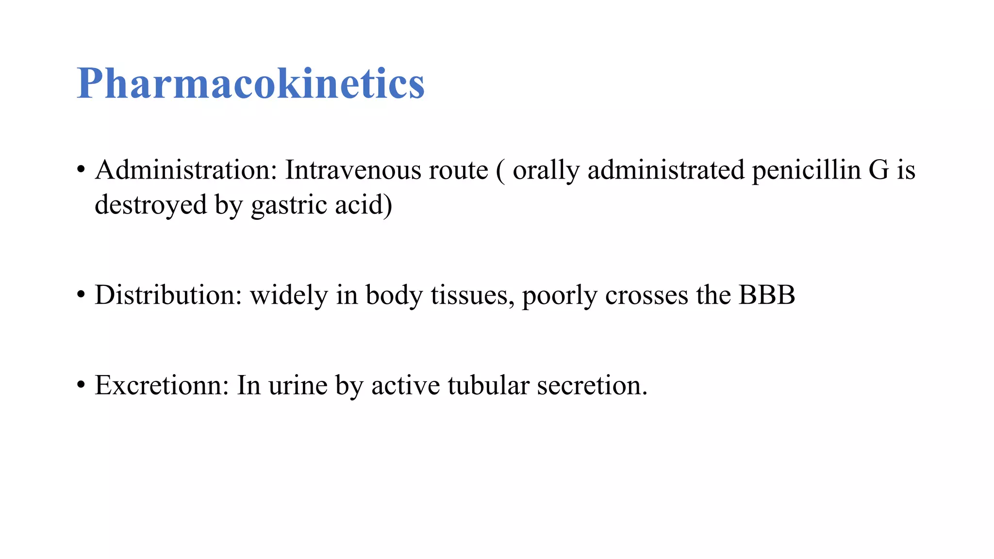 Pharmacology of penicillins | PPTX