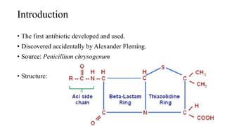 Pharmacology of penicillins | PPTX