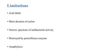 Pharmacology of penicillins | PPTX