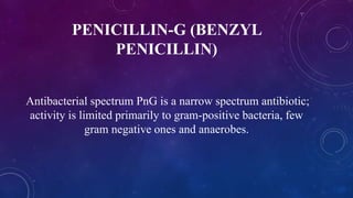 Penicillins Pharmacology | PPTX
