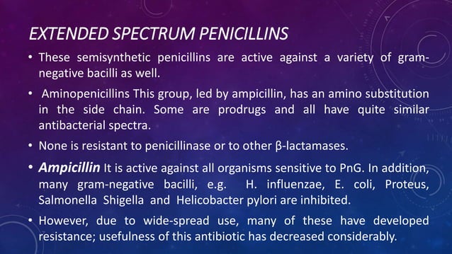 Penicillins Pharmacology | PPTX | Infectious Diseases | Diseases and ...