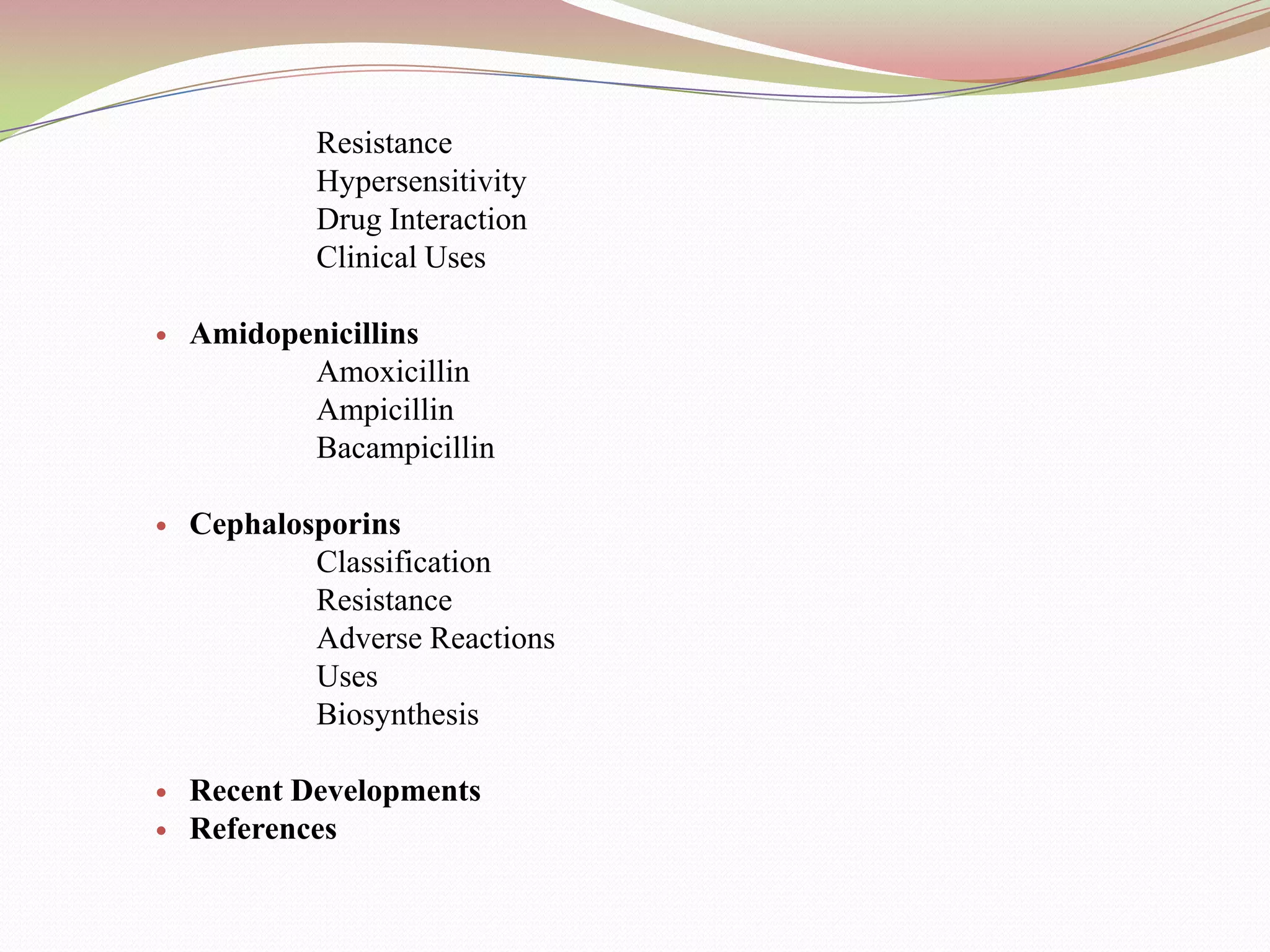 Penicillins, cephalosporins, amido penicillins | PPTX
