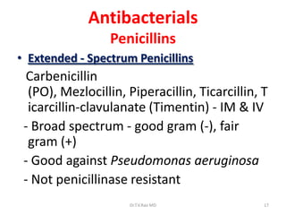 Penicillin's & cephalosporins basics | PPTX
