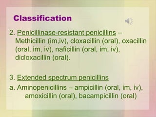 Penicillin's MBBS- DM WIMS.ppt | Infectious Diseases | Diseases and ...
