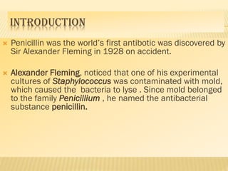 Story of penicillin | PPTX