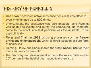 Story of penicillin | PPTX
