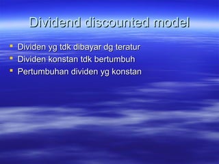 Penilaian saham | PPT