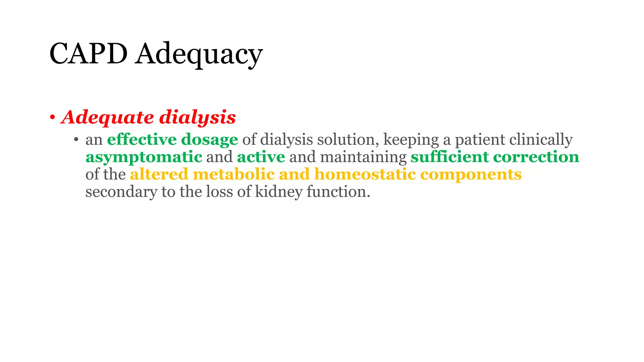 Penilaian Adekuasi, Kegagalan Membran, Penanganan Peritonitis pada CAPD ...
