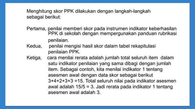 Penilaian dan evaluasi ppk | PPT