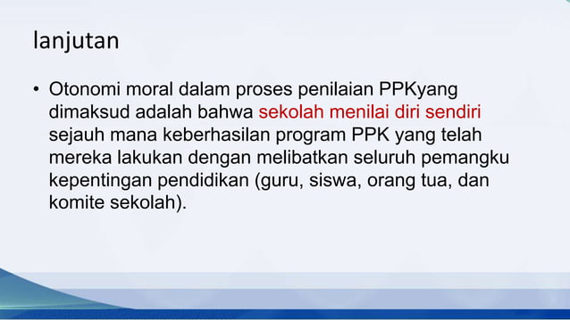 Penilaian dan evaluasi ppk | PPT