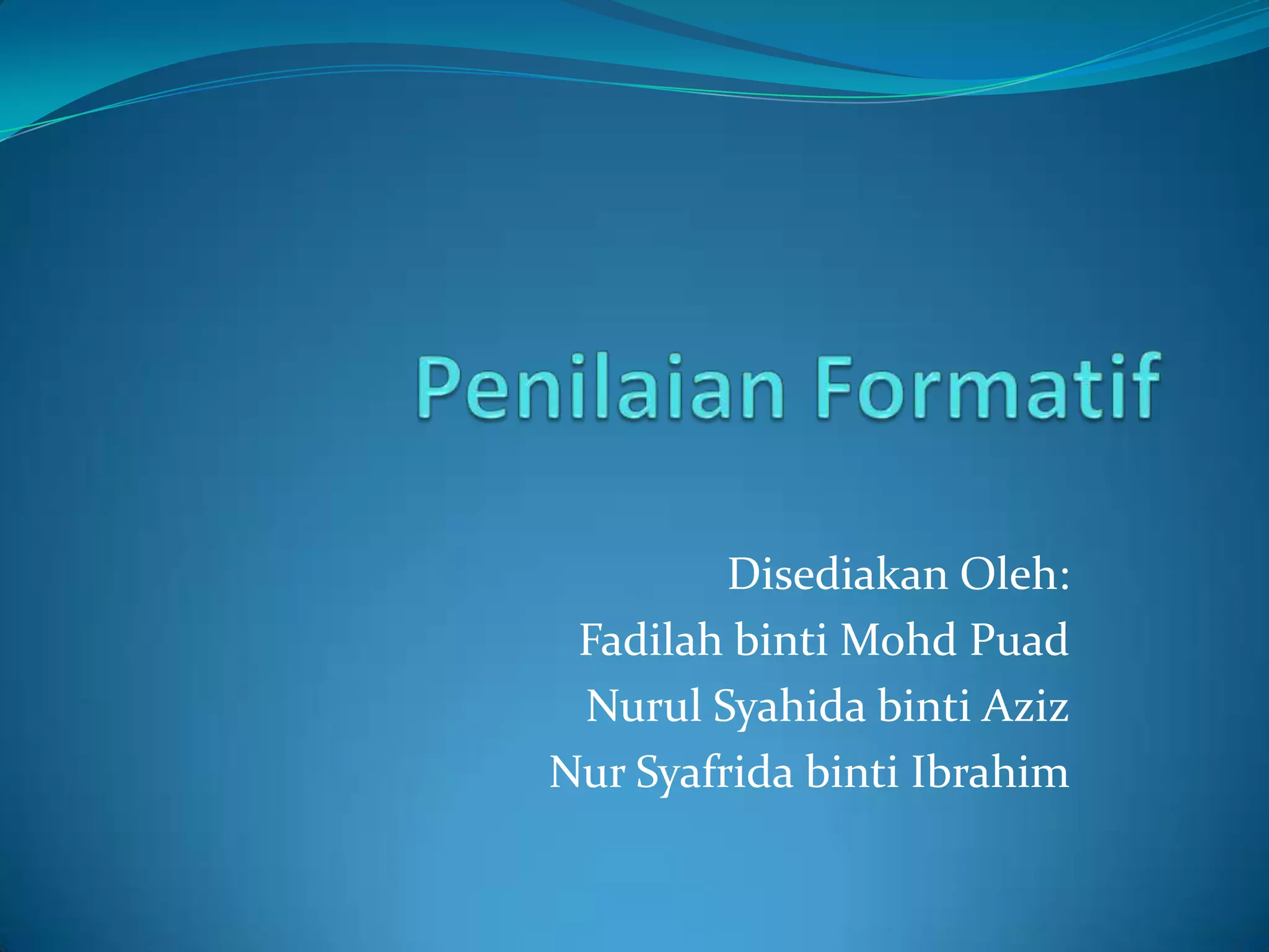 Penilaian formatif | PPTX