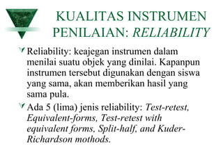 Penilaian hasil belajar | PPT