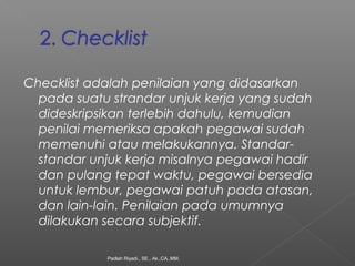 Penilaian kinerja | PPT