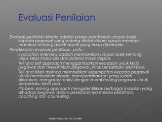 Penilaian kinerja | PPT