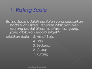 Penilaian kinerja | PPT