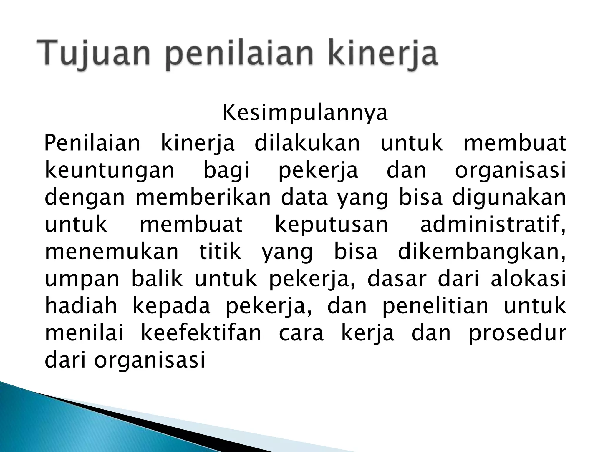 Penilaian kinerja | PPTX