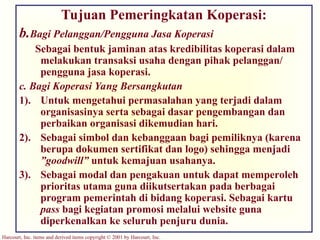 Penilaian Kinerja Koperasi berdasarkan format ptp | PPT