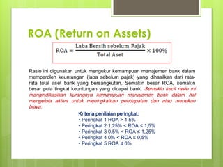 Penilaian Kinerja Rasio Keuangan Perbankan | PDF