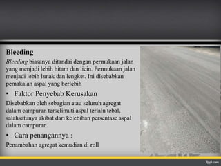 Penilaian Kondisi Jalan Letj. Sutoyo dengan Metode PCI | PPTX