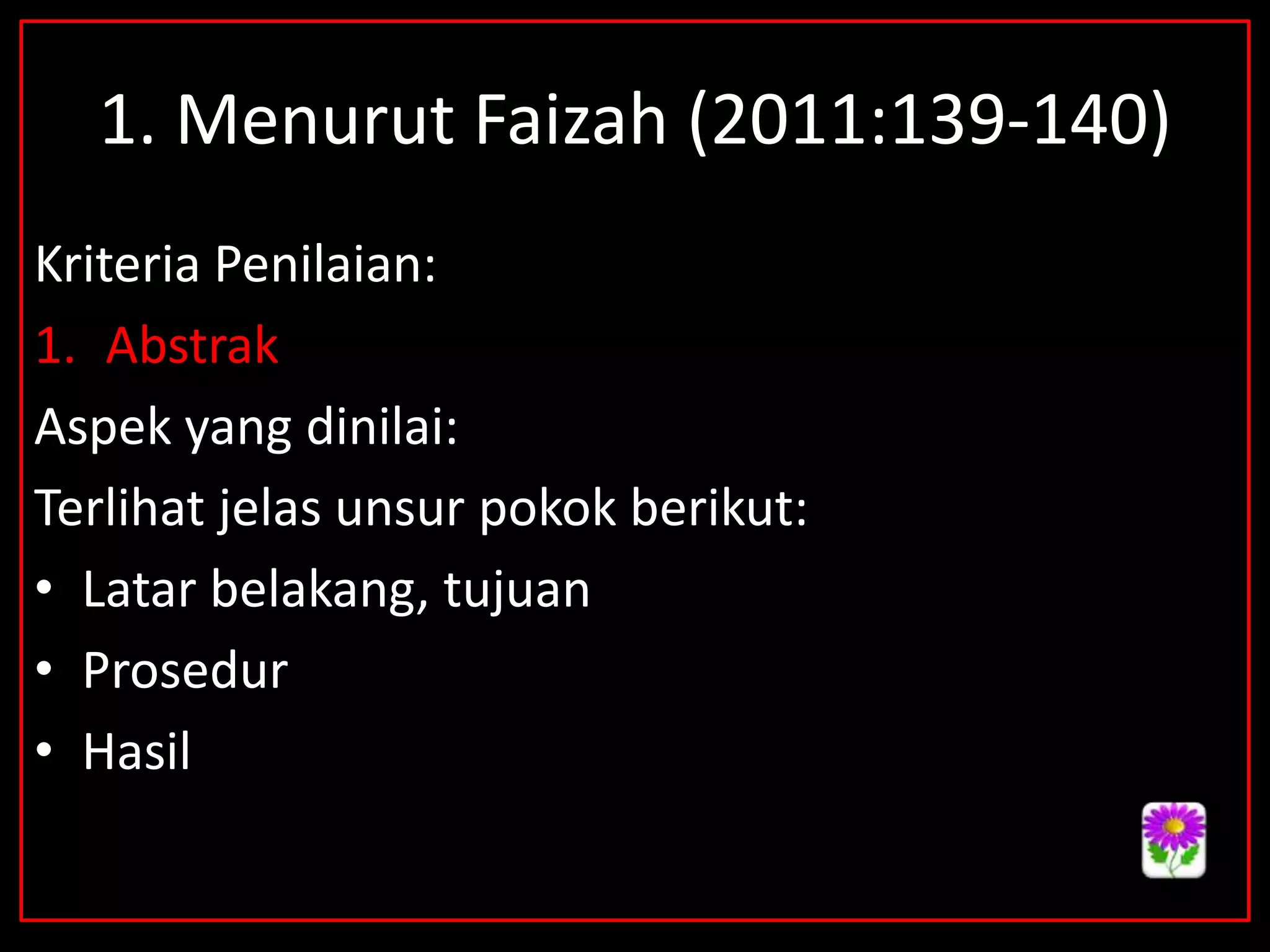 Penilaian laporan hasil penelitian tindakan kelas | PPTX