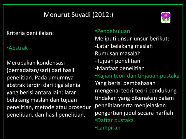 Penilaian laporan hasil penelitian tindakan kelas | PPTX
