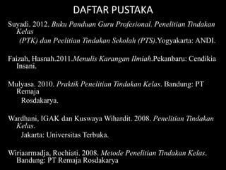 Penilaian laporan hasil penelitian tindakan kelas | PPTX